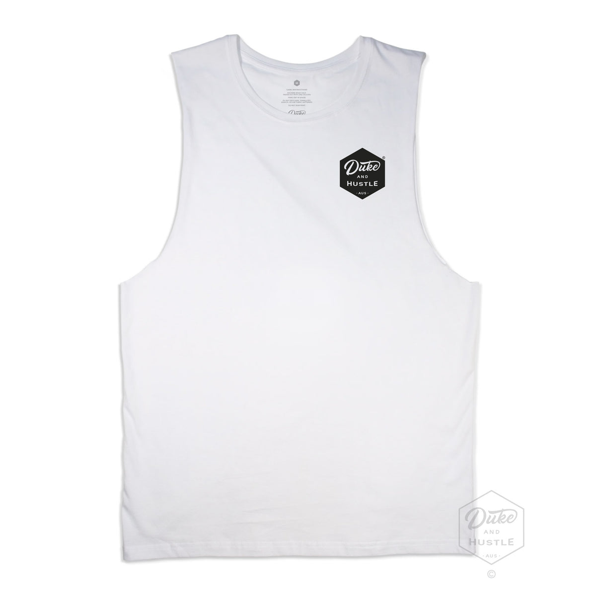 The Six Sider Muscle Tank with Pocket Logo | Duke & Hustle | Mens